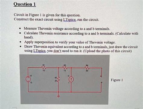Solved Question 1 Circuit In Figure I Is Given For This Question