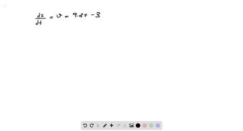 SOLVED Finding Displacement From An Antiderivative Of Velocity A Suppose That The Velocity Of A