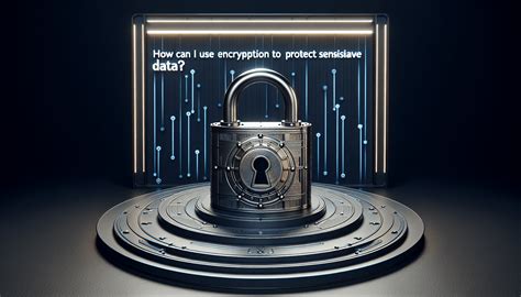 how can i use encryption to protect sensitive data cyber security