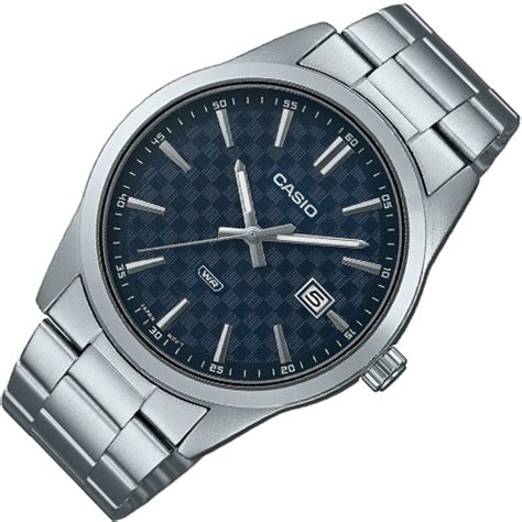 Mtp Vd03d 2audf Đồng Hồ Casio Nam Dây Kim Loại 3 Kim Chống Nước