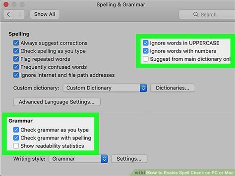 5 ways to enable spell check on pc or mac wikihow