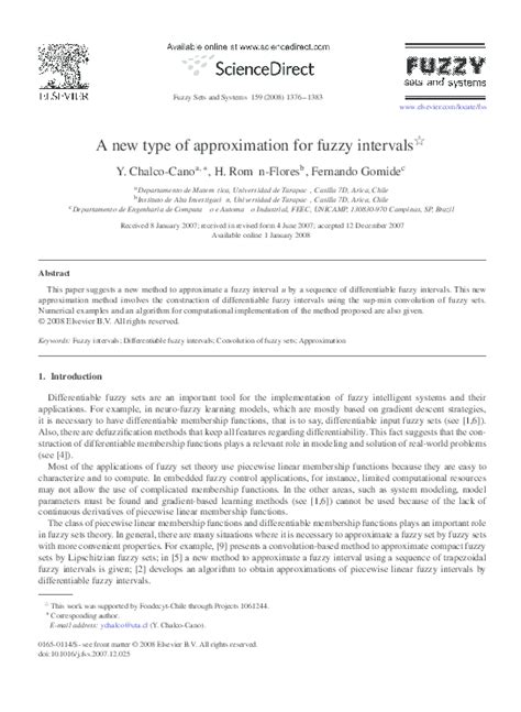 pdf a new type of approximation for fuzzy intervals