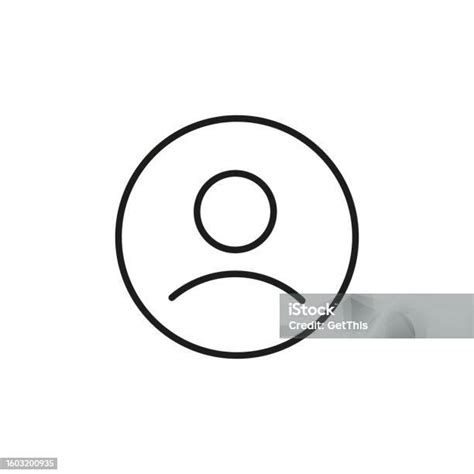 계정 사용자 아이콘 벡터 그림입니다 개인 사무실 간판은 검정색입니다 프로필 로그인 기호 앱 광고 로고 인터페이스 요소 배너 웹 개발 Ui Ux에 대한 간단한 평면 격리
