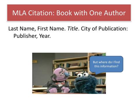 PPT MLA Citation An Introduction PowerPoint Presentation Free Download ID