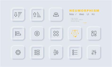 premium vector apps menu set icon applications arrows order alignment