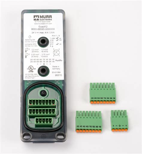 Exact 12 Passive Distribution Block 8 Ports 5 Pin M12 Sockets Pn