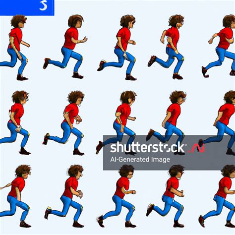 Create Sprite Sheet Displaying Character Curly Ai Generated Image