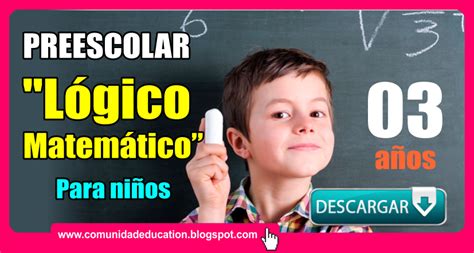 Preescolar Lógico Matemático Para Niños 03 Años Material Para El