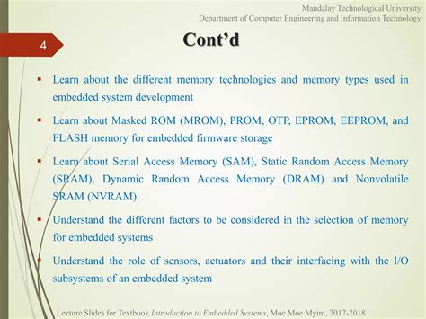Introduction To Embedded System I Chapter 2 5th Portion Ppt