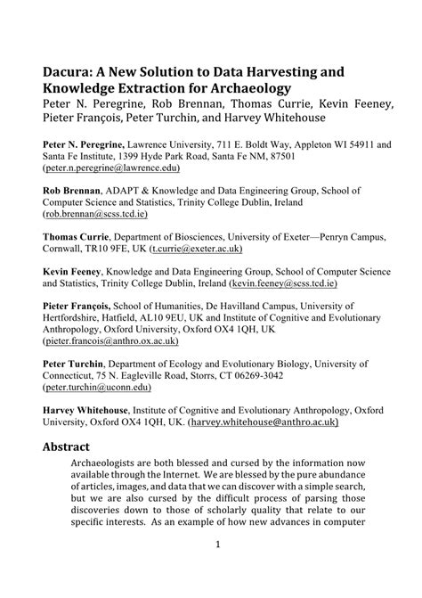 Pdf Dacura A New Solution To Data Harvesting And Knowledge
