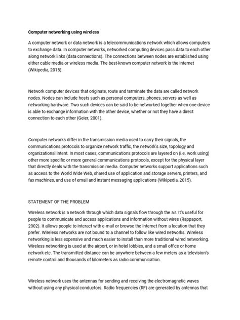 Computer Networking Using Wireless Download Free Pdf Computer Network Wireless Network