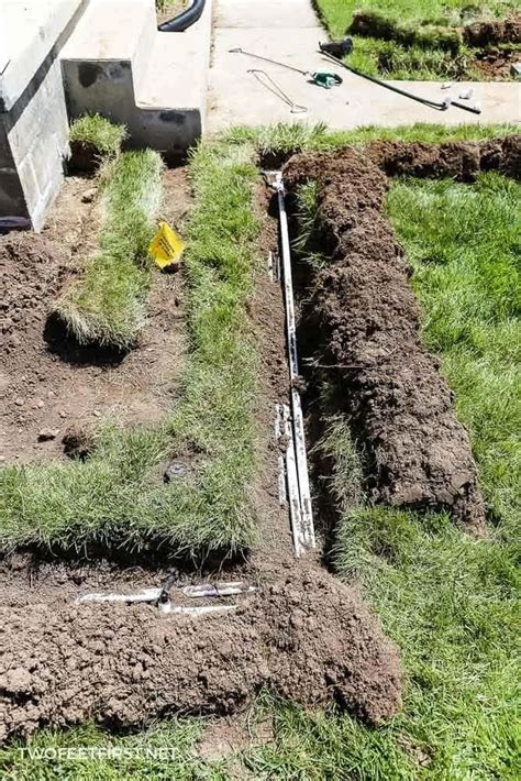 Sprinkler System Installation For A Lawn