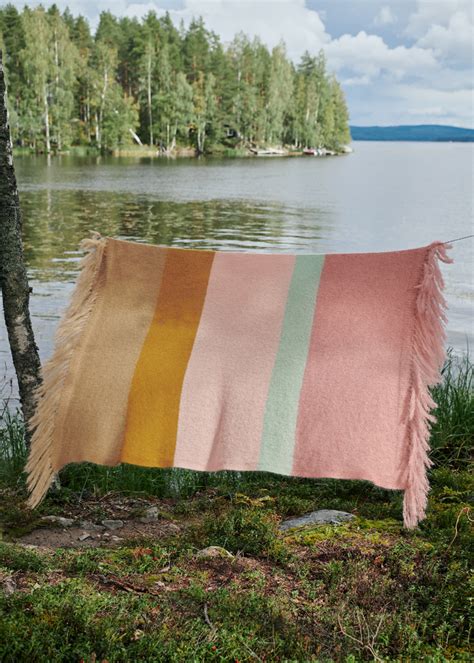 Lana Grossa ПОЛОСАТЫЙ ПЛЕД Brigitte No. 3 | FILATI Handstrick No. 74 ...