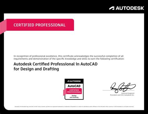 Autocad Autodesk Professionalcertification Continuouslearning