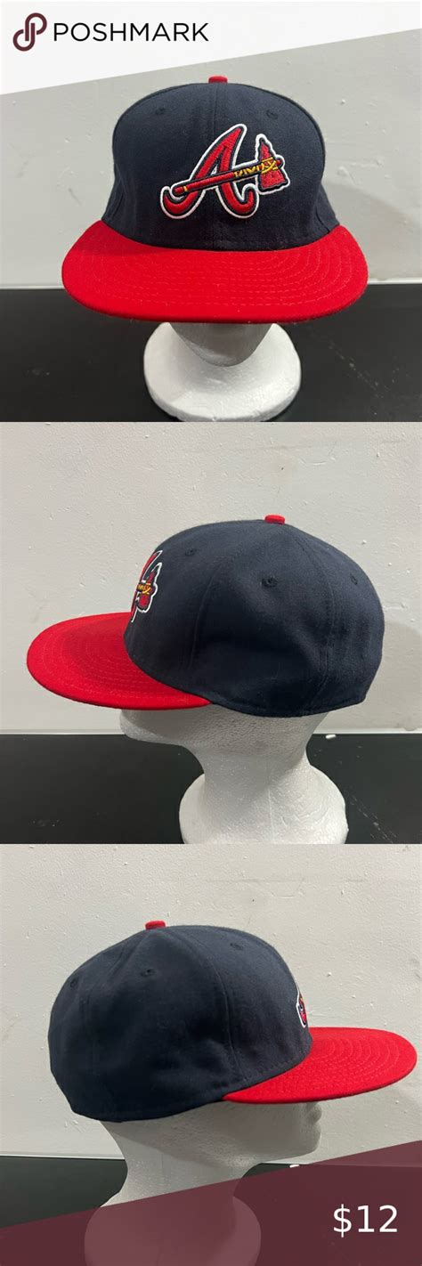 Atlanta Braves Tomahawk Logo New Era 59fifty Fitted Hat 7 18 Fitted