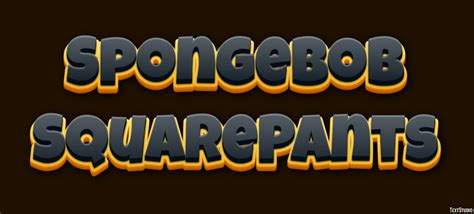 Spongebob Squarepants Text Effect And Logo Design Brand