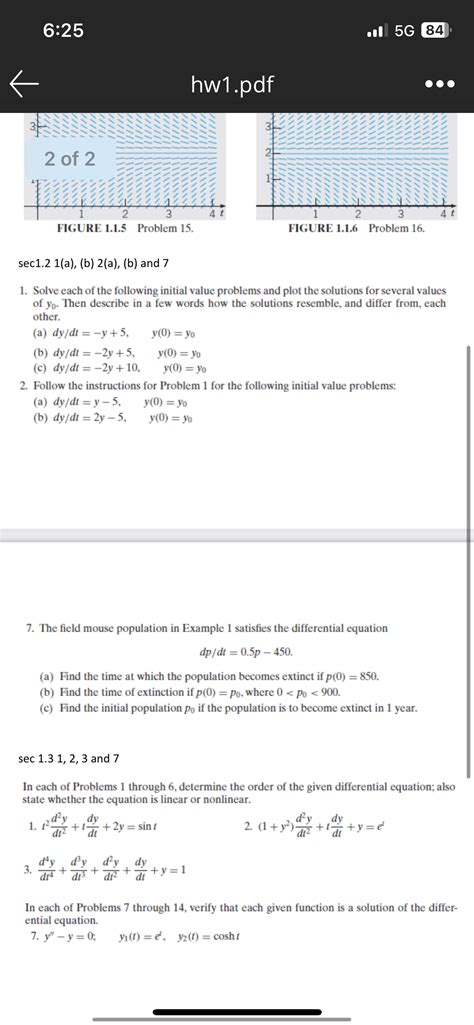 Differential Equations Initial Value Problem Matchmaticians