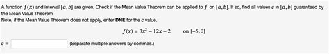 solved a function f x and interval [a b] are given check