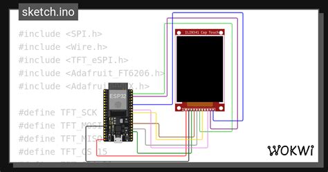 TFT Touch Wokwi ESP STM Arduino Simulator