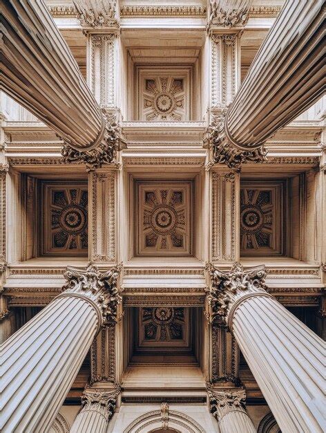 Elegant Symmetry In The Design Of Classical Architecture Premium Ai