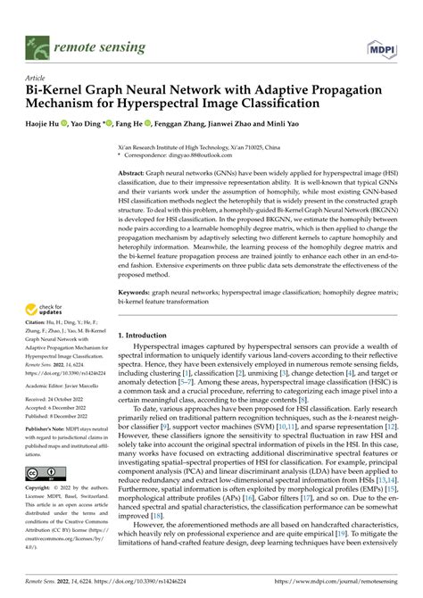 (PDF) Bi-Kernel Graph Neural Network with Adaptive Propagation Mechanism for Hyperspectral Image ...