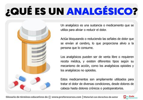 ¿qué Es Un Analgésico
