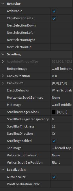 Weird Scrollingframe Behavior Art Design Support Developer Forum