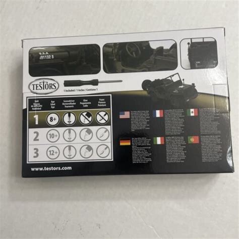 Testors Quick Build Model Jeep Willys 132 Metal Kit 630019n New In Box