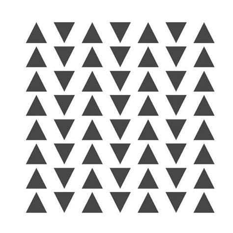 Geometric Triangle Stencil Template
