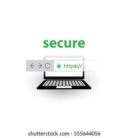 Https Protocol Safe Secure Browsing On Stock Vector Royalty Free