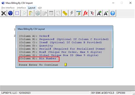 feature mass billing by csv multi bin support elliott support