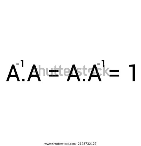 Matrix Multiply Inverse Equals Identity Matrix Stock Vector Royalty Free 2128732127 Shutterstock