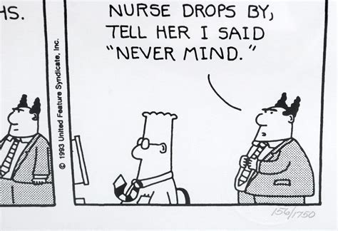 Vintage Dilbert Comic Strip Scott Adams Unix Computer Programmer Art