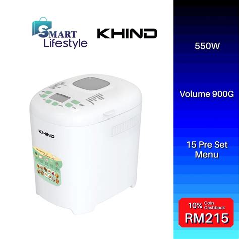 Khind Bm900 Bread Maker Shopee Malaysia