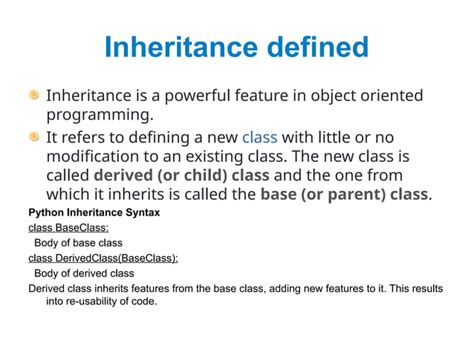 Inheritance In Python With Full Detailppt