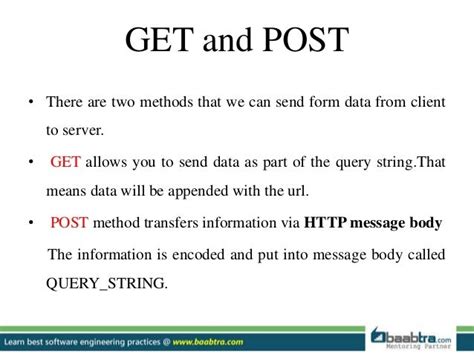 Session And Cookies Get And Post Methods