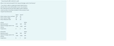 Solved Assuming The ABC Method Is Used What Is The PDOR Chegg Com