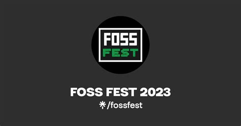 Foss Fest 2023 Instagram Linktree