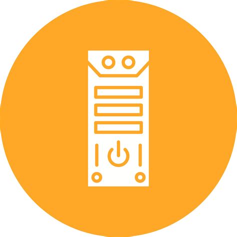 Cpu Glyph Circle Icon 16036235 Vector Art At Vecteezy