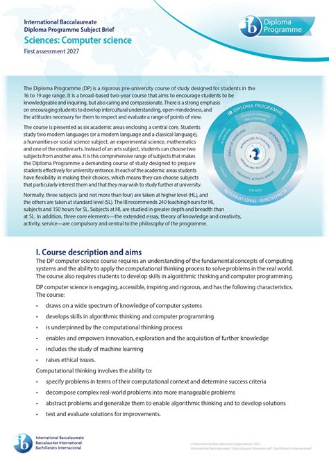 Computer Science In DP International Baccalaureate
