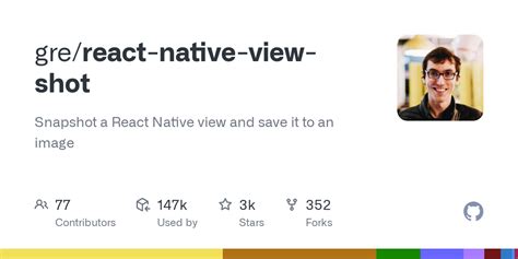 github gre react native view shot snapshot a react native view and