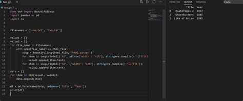 Python Loop Through 2 Files With Beautifulsoup And Print Output To A