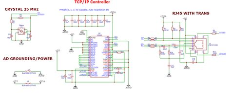 Spi W5500 Ethernet Controller Rj45 With Transformer R Printedcircuitboard