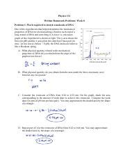 Written HW Week Pdf Physics Written Homework Problems Week Problem Work Required