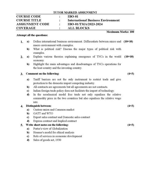 download ignou ibo 1 solved assignment 2023 24 pdf