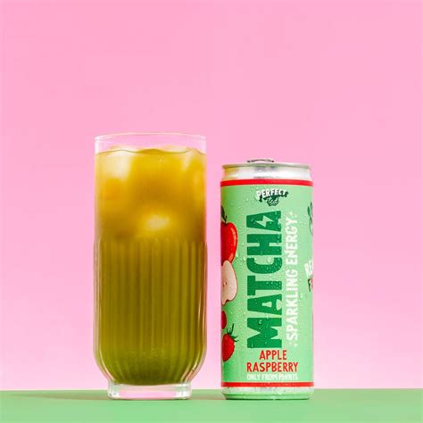Perfect Ted Sparkling Matcha Energy Apple Raspberry Skinnydip Sg