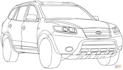 Dibujos De Hyundai Santa Fe Para Colorear Para Colorear Pintar E Porn