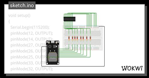 Bargraph Wokwi Esp32 Stm32 Arduino Simulator