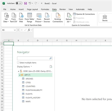 Connect Apache Derby Database Using Jdbc Odbc Bridge In Power Bi Excel Msaccess Informatica