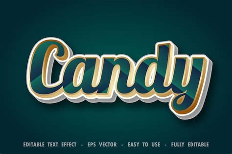 Premium Vector Fully Editable 3d Eps Text Effect